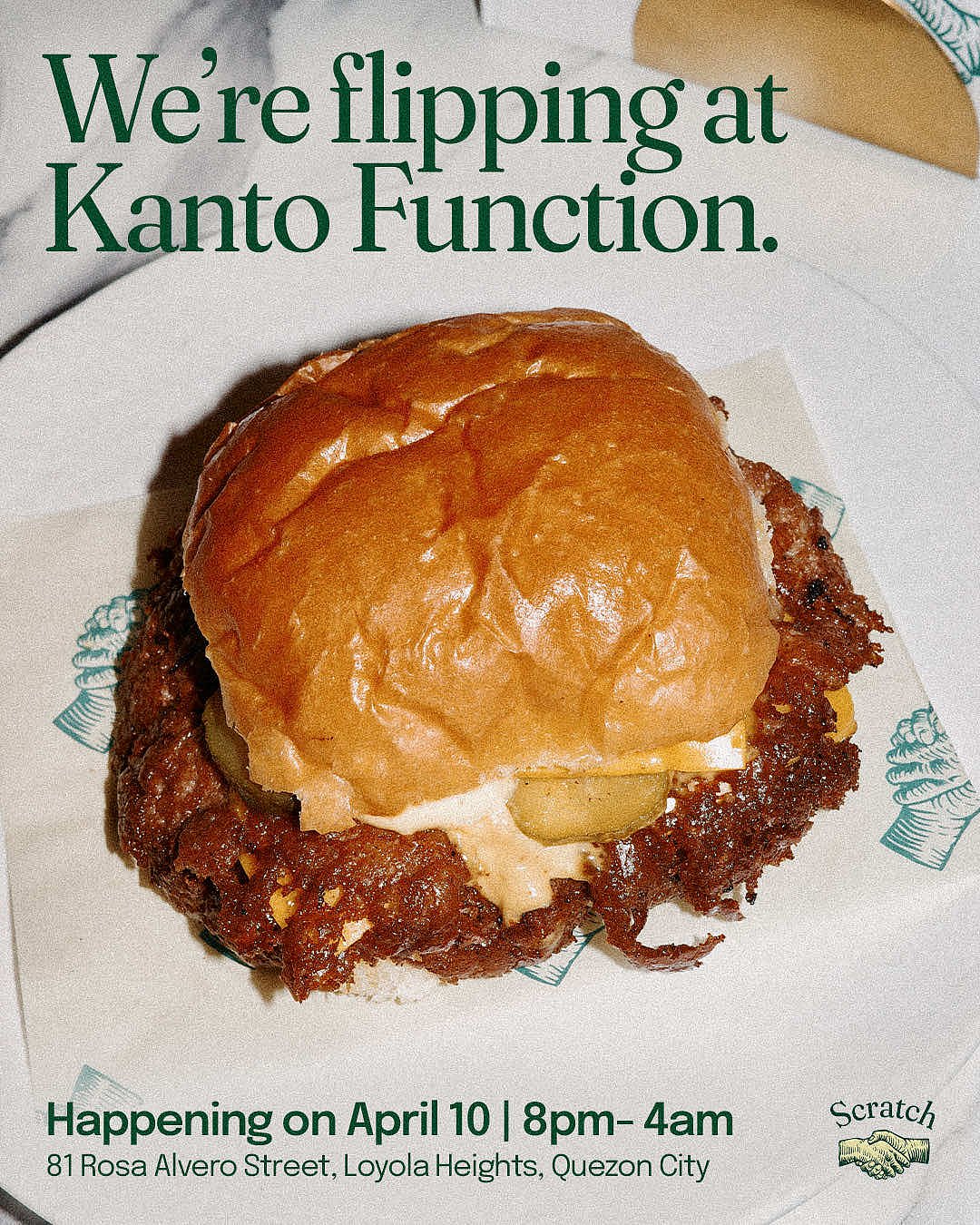 Scratch Burgers one night QC takeover