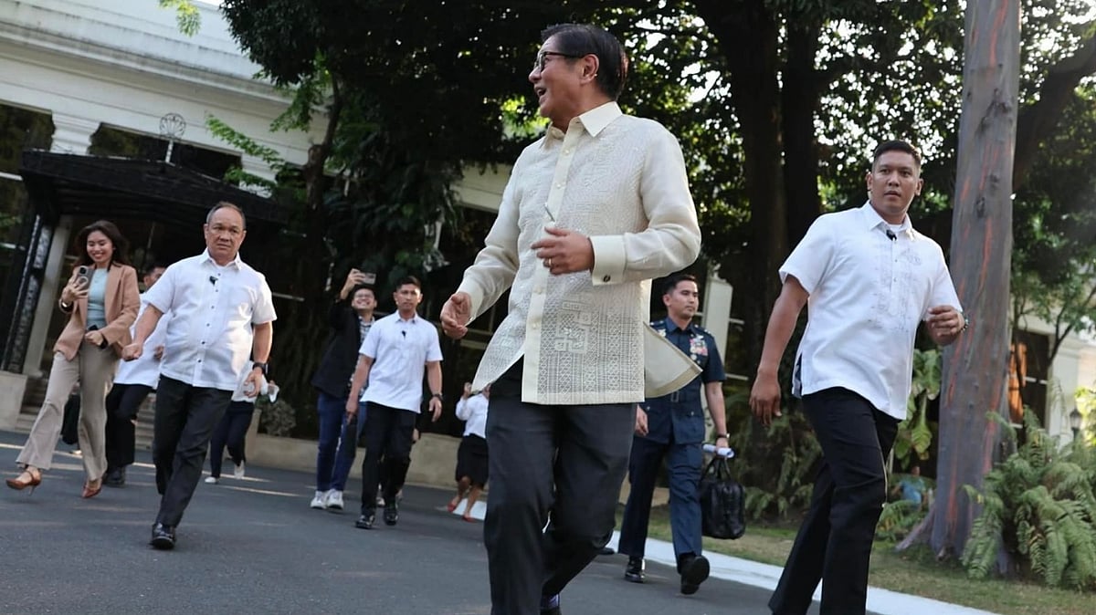 Marcos struts, flexes, boasts of his vigor