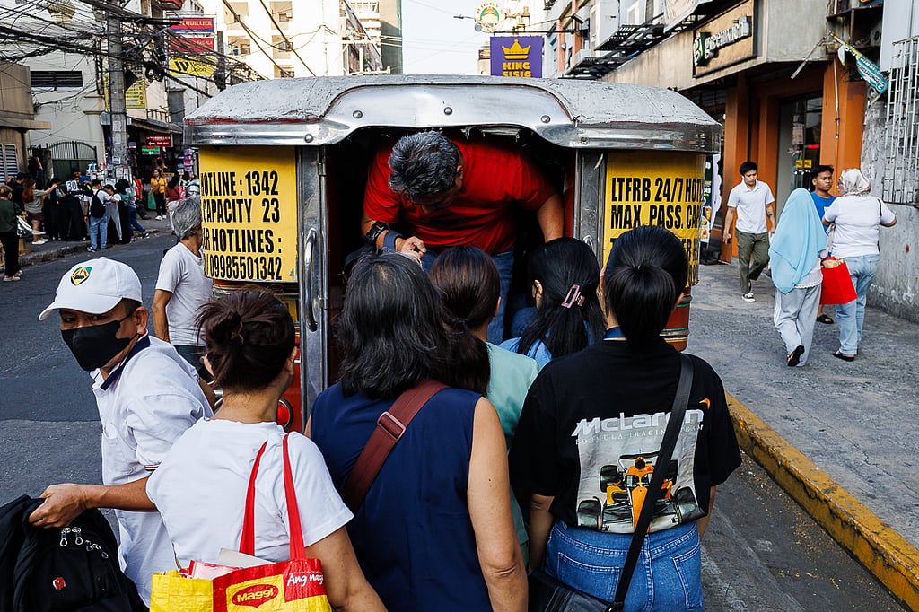 Fewer jeepneys ply the road as nationwide transport strike begins
