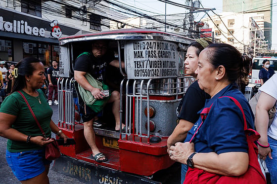 Fewer jeepneys ply the road as nationwide transport strike begins