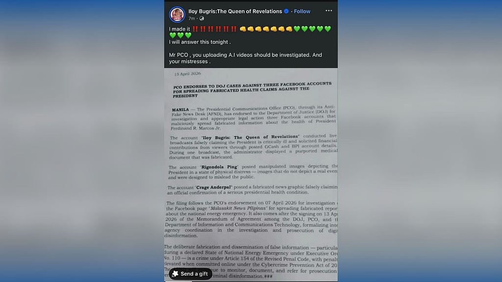 3 vloggers face cyber libel raps over fake news on Marcos’ health
