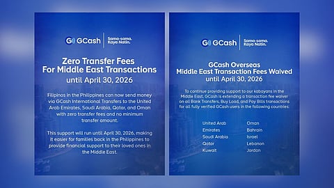 GCash Extends Zero-Fee Transfers for Middle East Transactions Until ...