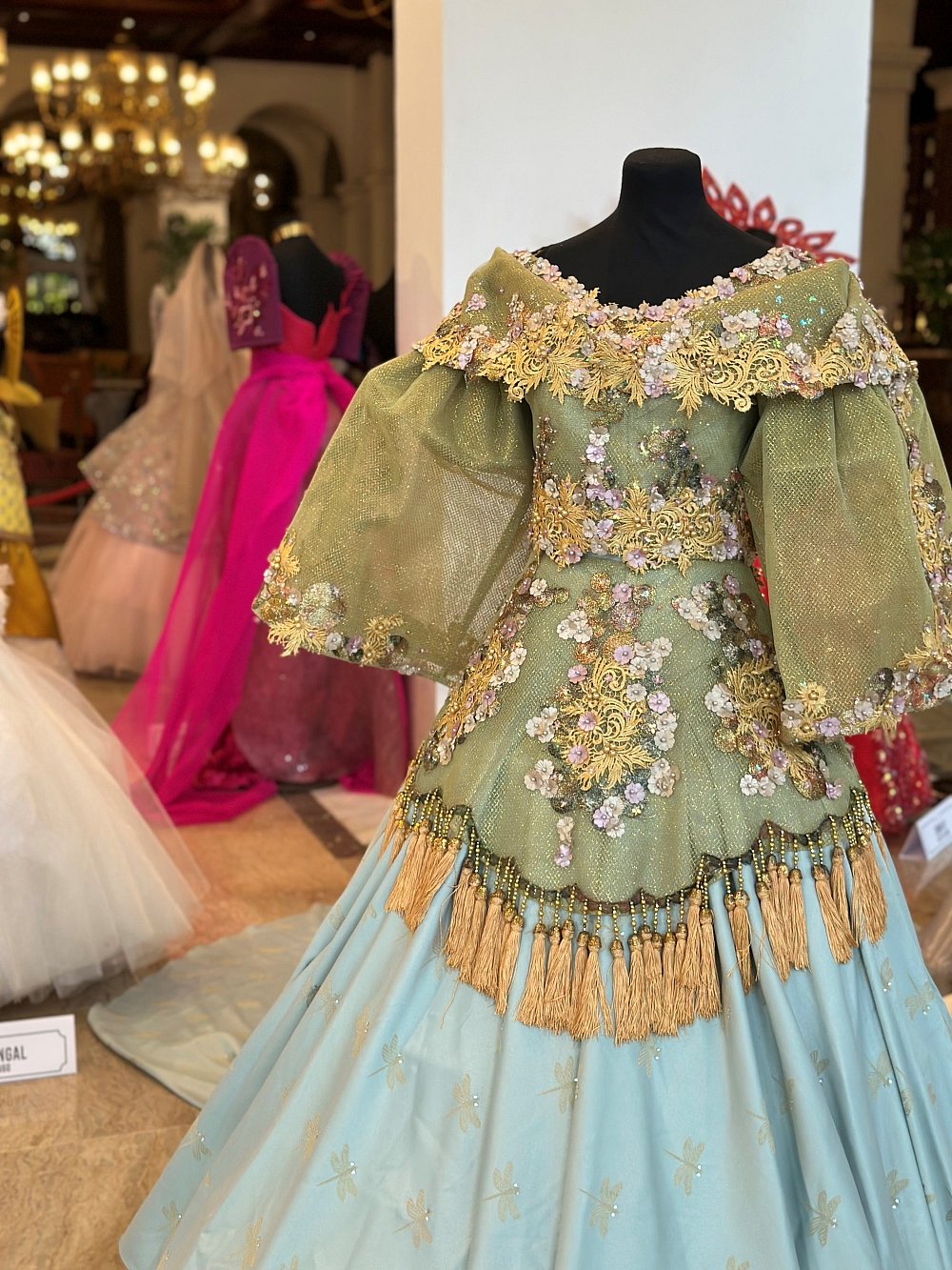 Exhibiting Filipino designs for Flores de Mayo