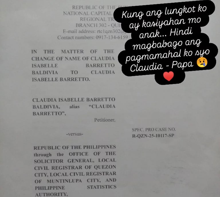 Dennis Padilla saddened by Claudia Barretto’s decision to drop his surname
