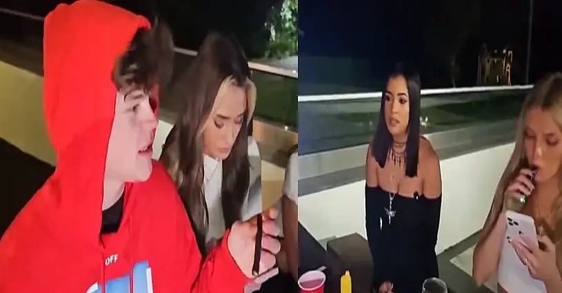 US YouTuber Sneako's Ex-girlfriend Xena flashes in Jack Doherty's live-stream
