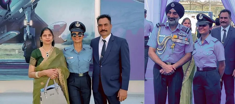 Arshdeep Kaur, of Khamano commissioned as Flying Officer in the IAF