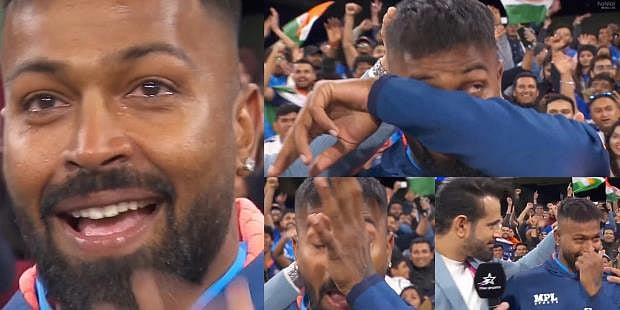 Hardik Pandya breaks into tears remembering his father after India's ...
