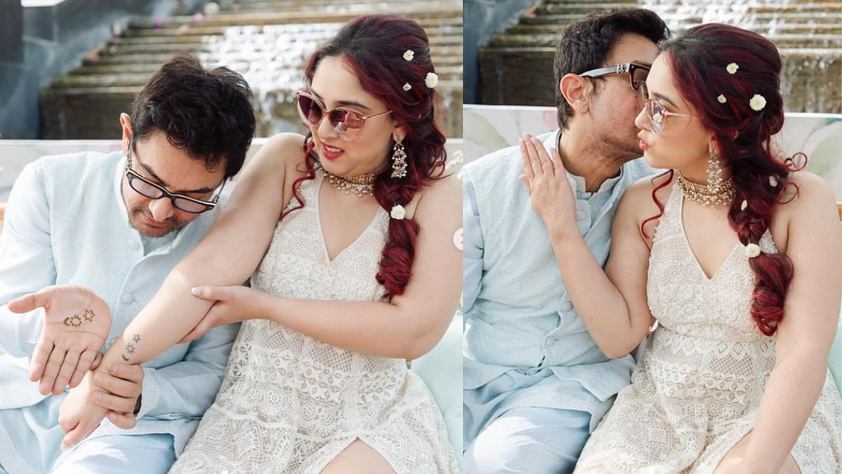 Adorable Duo Alert: Aamir Khan and Daughter Ira's Matching Mehndi ...