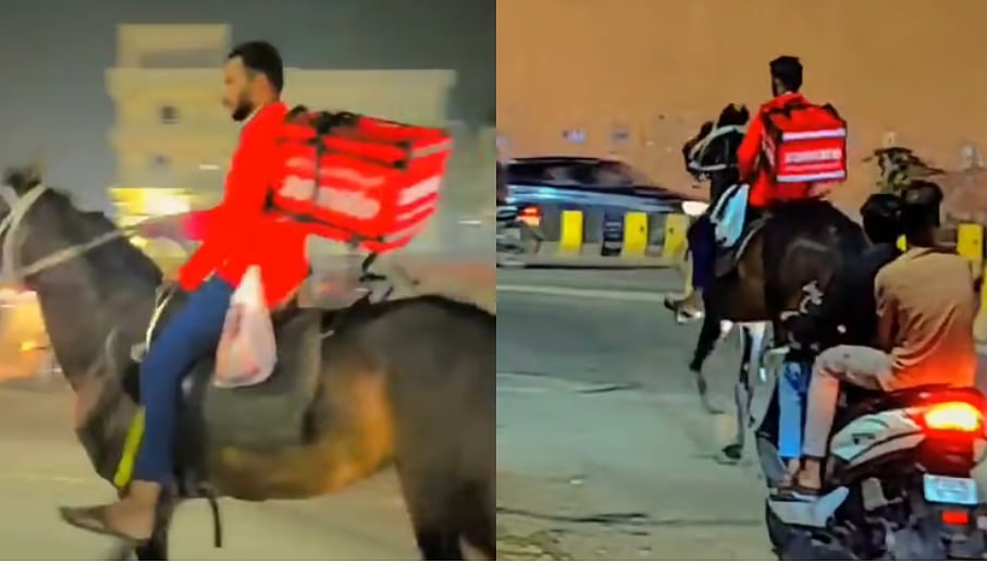 Zomato Delivery Takes the Reins: Employee Goes Horseback Amid Fuel ...
