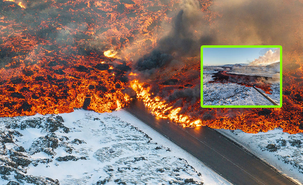 Ice and Fire: Volcanic Eruptions Shake Iceland, Lava Battles Ice"