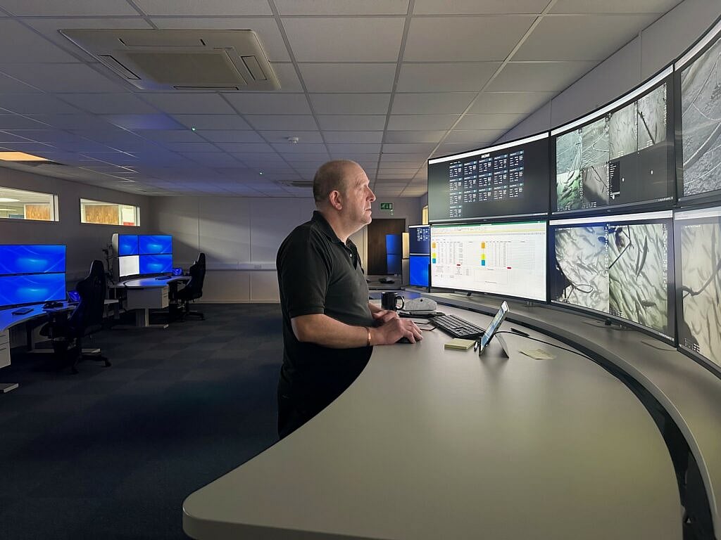 Up and running Mowi Scotland's remote feeding operations center