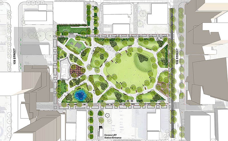 City of Edmonton begins construction on downtown park
