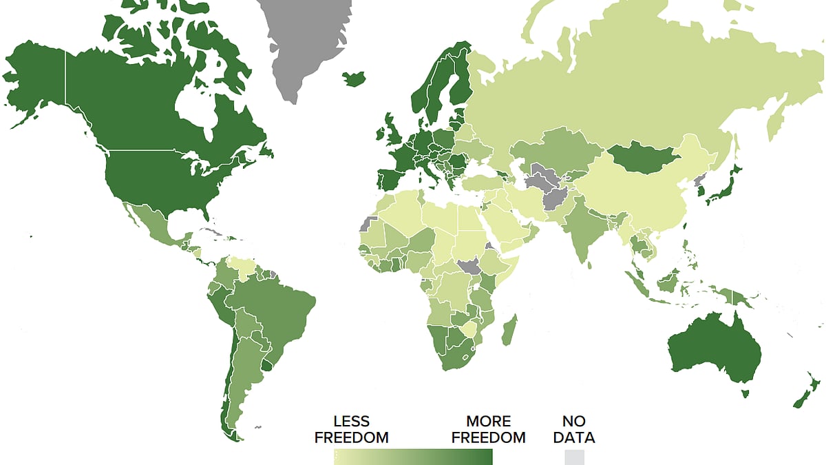 Study shows world freedom has not returned to pre-pandemic levels