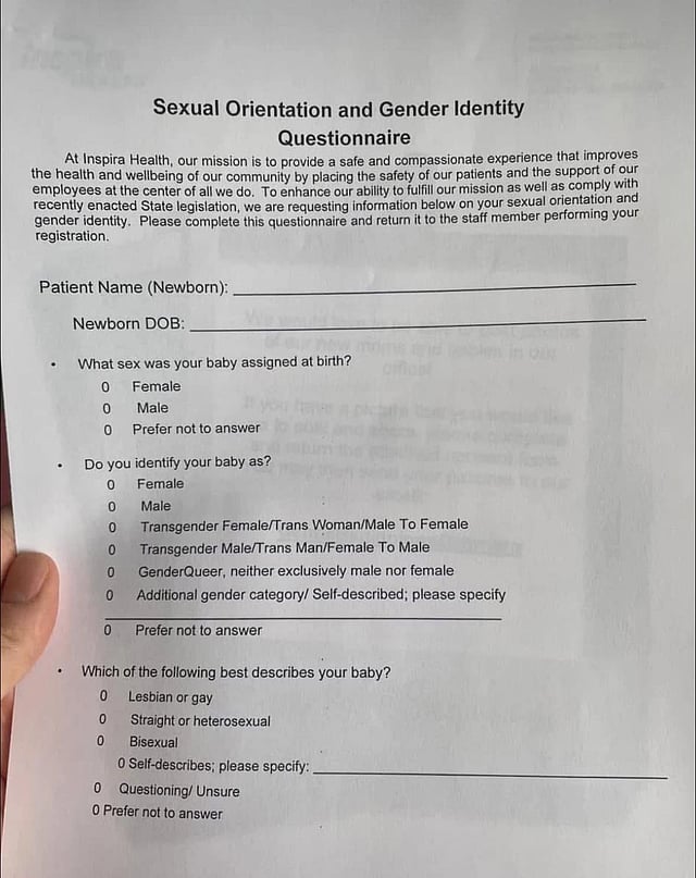 New Jersey parents must choose gender identity, sexual orientation for ...