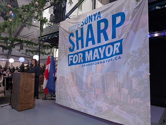Calgary city Cllr. Sonya Sharp dives into the pool of candidates for ...