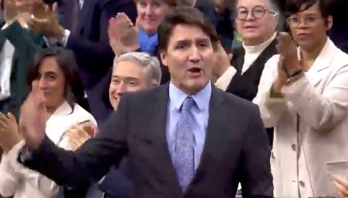 WATCH: Trudeau shouts about him dealing with Harper’s issues