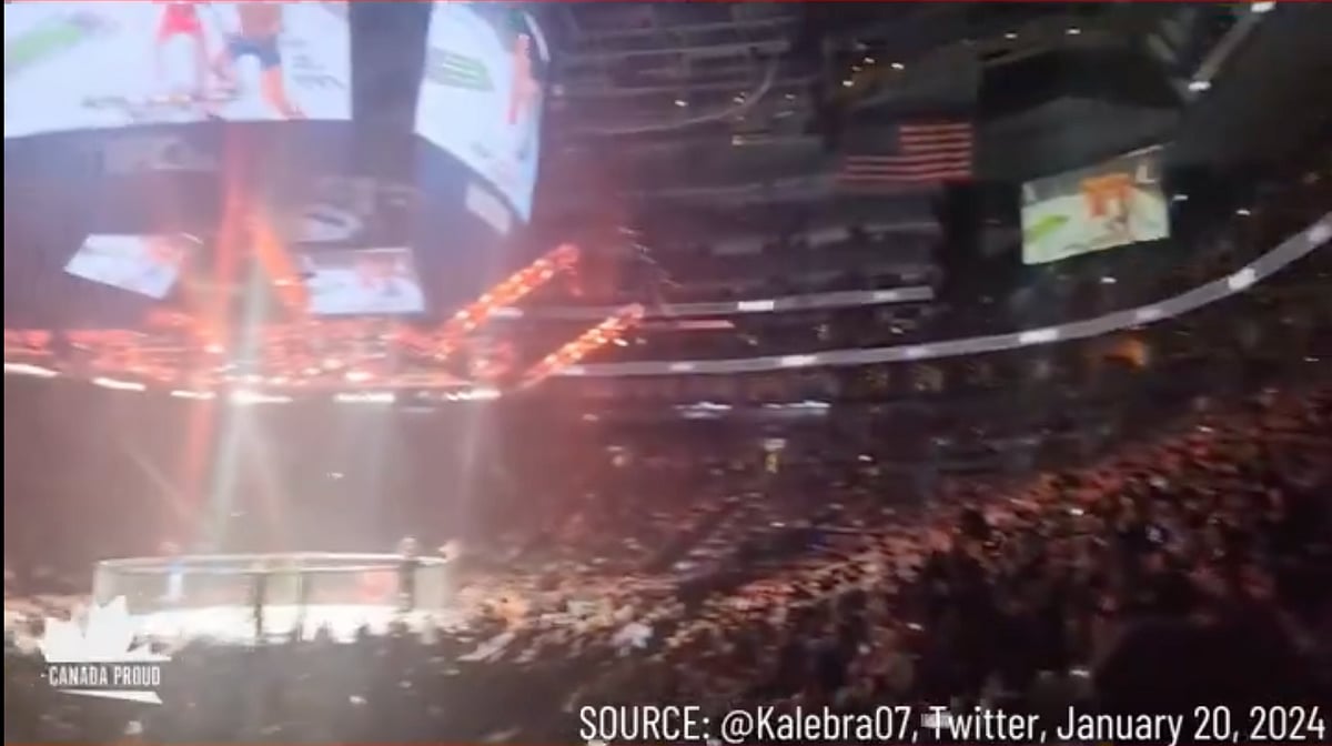 WATCH: Crowd at Toronto UFC event insults Trudeau