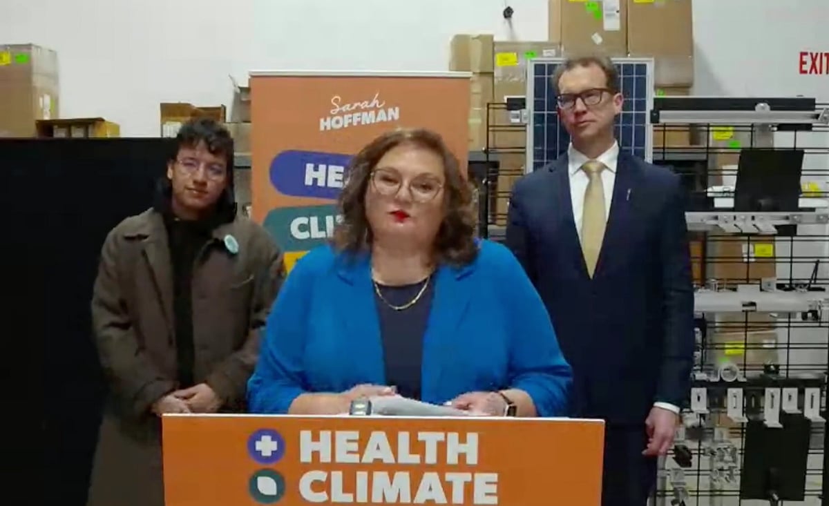 WATCH: Hoffman announces climate change policies without federal carbon tax