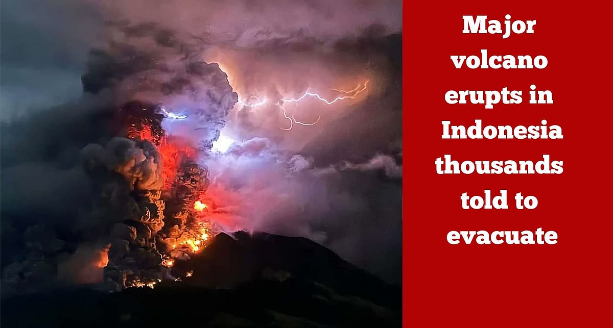 WATCH: Major volcano erupts in Indonesia, thousands told to evacuate