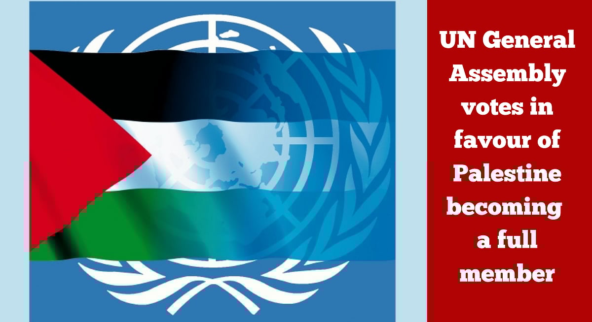 UN General Assembly votes in favour of Palestine becoming a full member