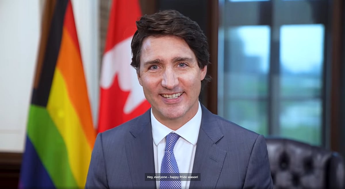 A look at the ever-evolving Pride flag propped up by the prime minister
