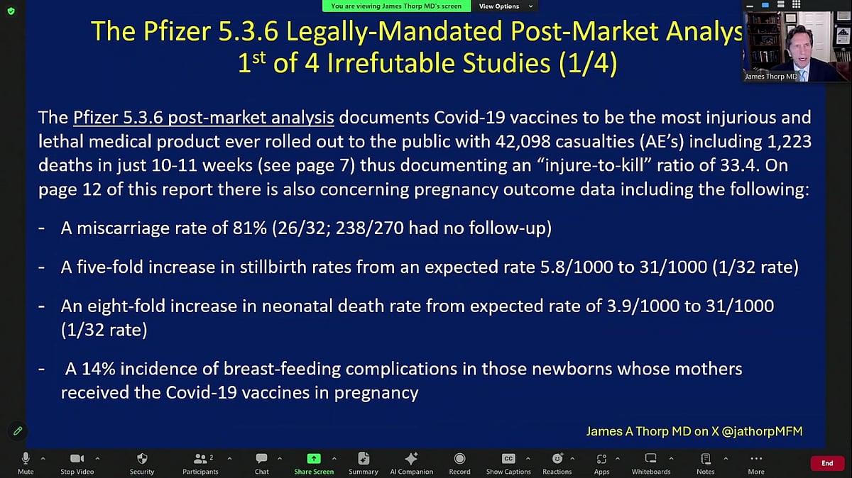 OBGYN tells inquiry of bad maternal outcomes from COVID-19 vaccines