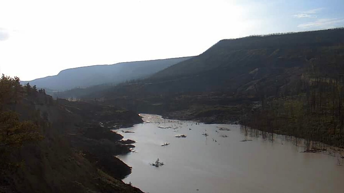 BC upgrades flood warning after water overflows Chilcotin River landslide
