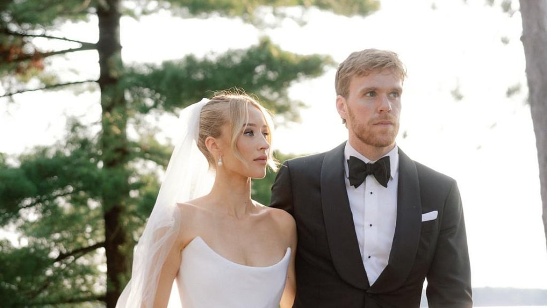 First pictures drop of the wedding of Oilers' superstar McDavid
