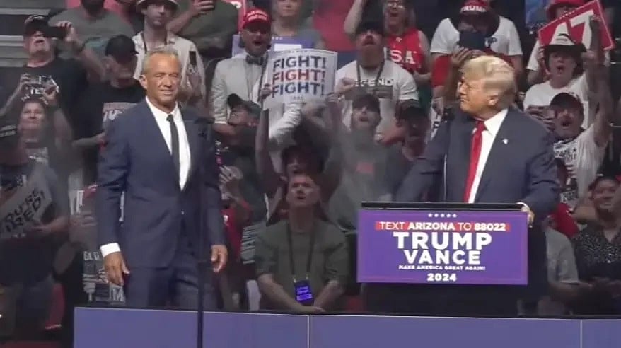 UPDATED: RFK Jr. joins Trump on stage at rally in Arizona