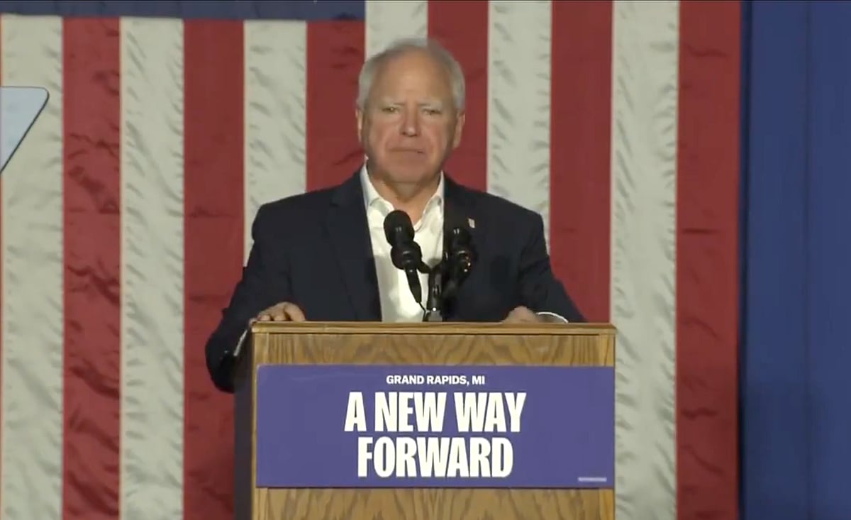 WATCH: Walz says Harris started out as a young prostitutor