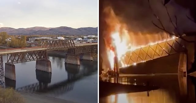 Kamloops' historic Red Bridge destroyed by 'suspicious' fire