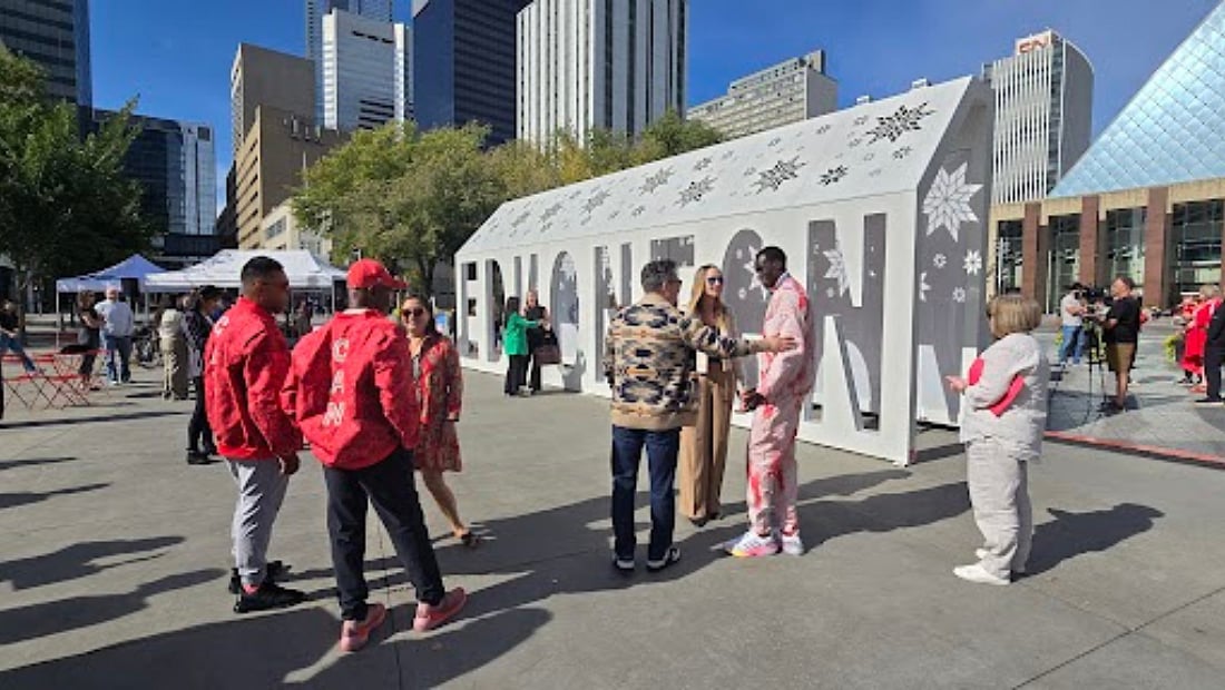 City of Edmonton unveils new interactive sign in Churchill Square