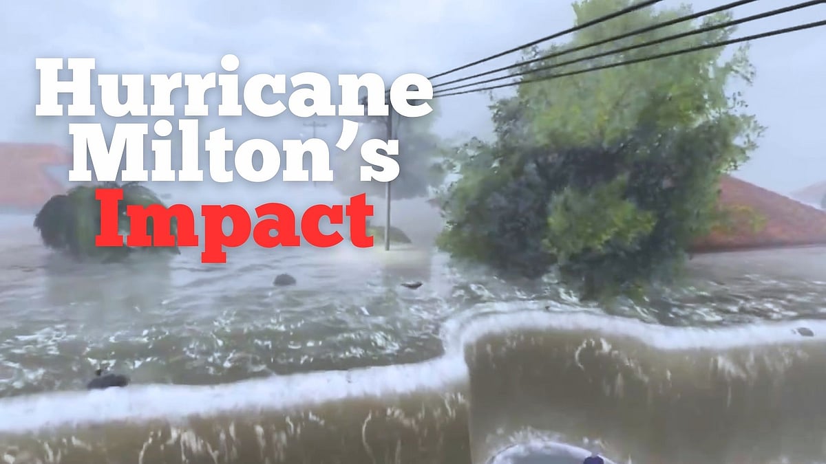 Hurricane Milton’s Surge Visualized in 3D