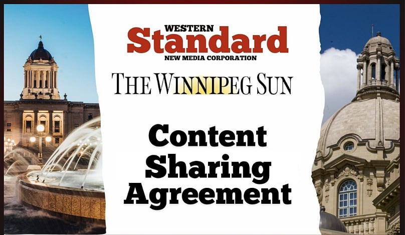 Western Standard & Winnipeg Sun Announcement Content Sharing Agreement