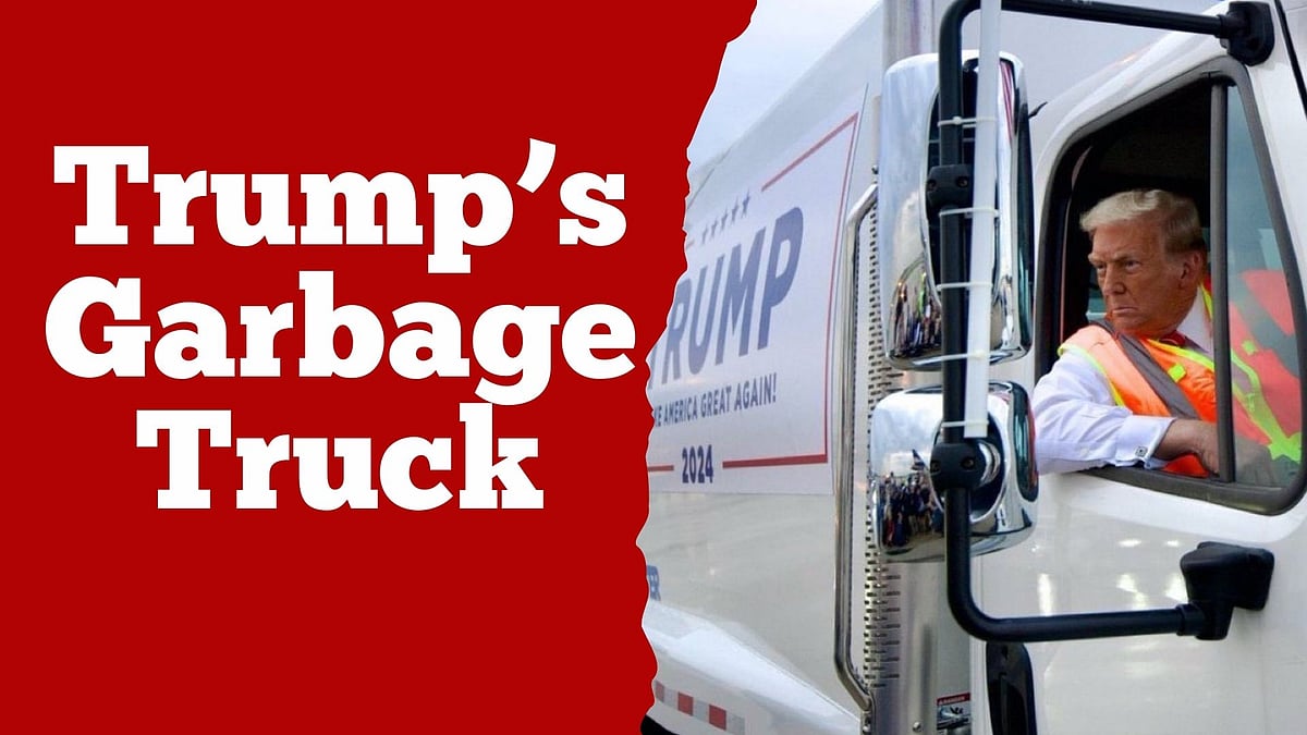 WATCH: Trump shares hilarious story behind the garbage truck and orange ...