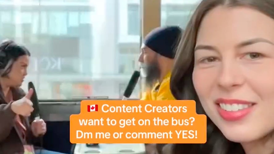 NAKED TRUTH: Jagmeet Singh tours with OnlyFans porn creator on campaign bus