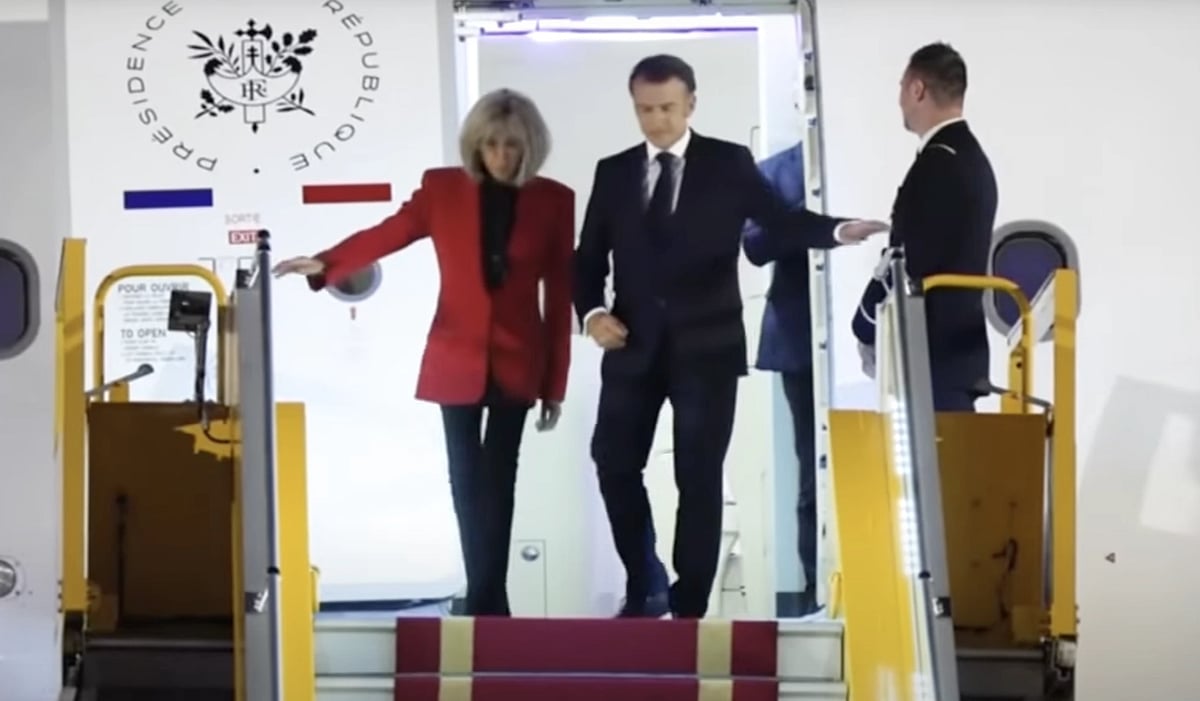 WATCH: Macron shoved in face by wife