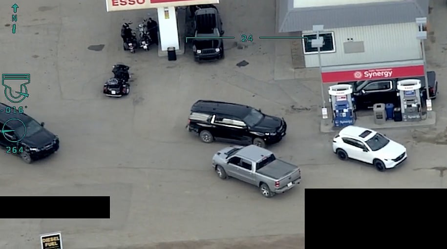 WATCH: Dramatic video shows end of weeklong Alberta crime spree