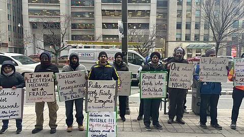 Indian immigrant workers protest after province returns PR files in Ontario