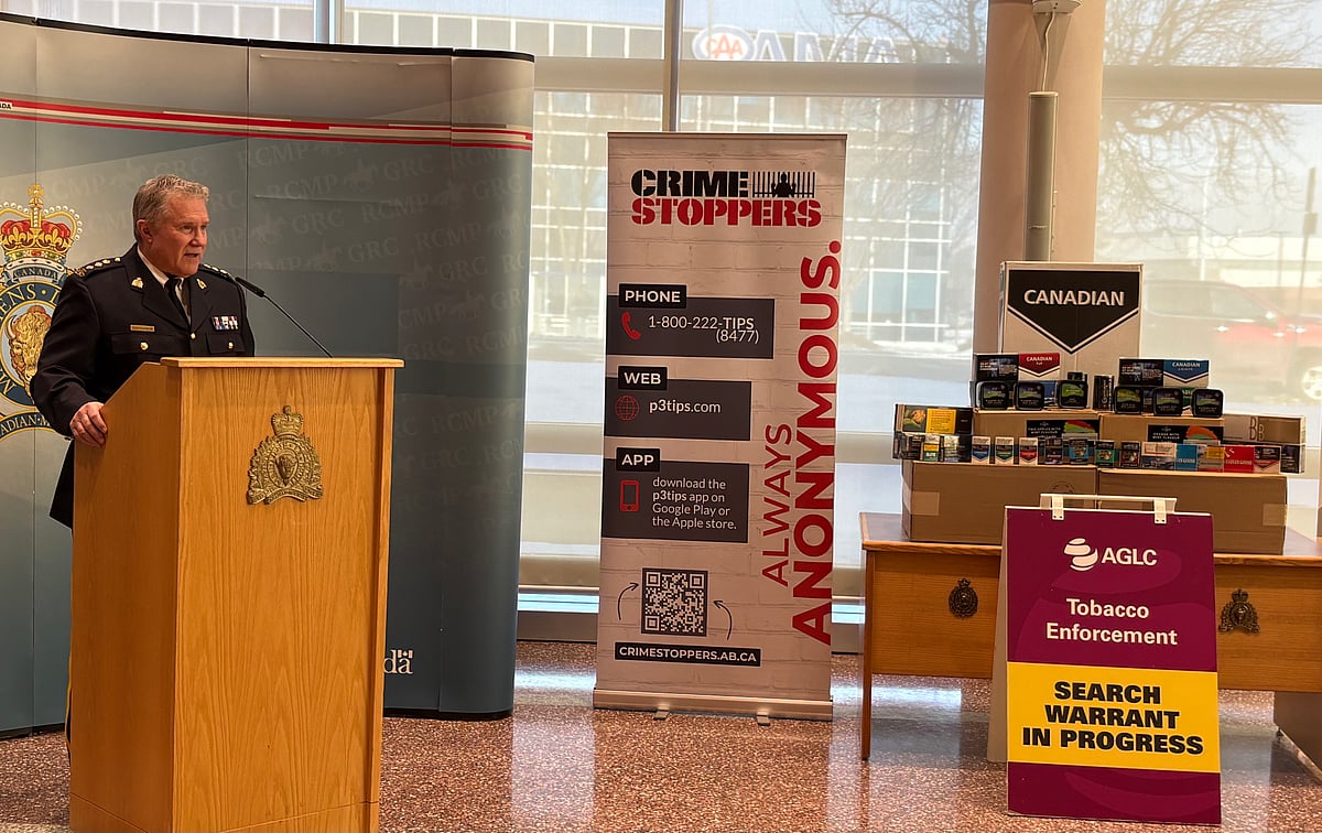 Crime Stoppers and Alberta RCMP announce campaign against illicit tobacco