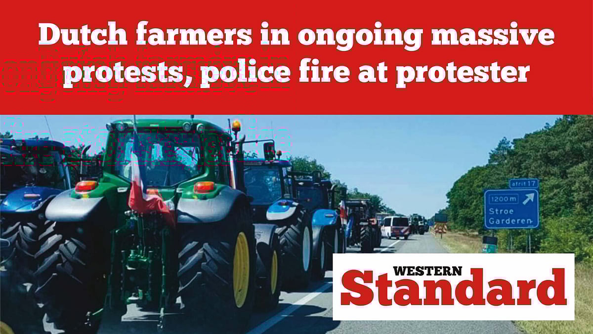 Dutch farmers in ongoing protest, police fire at protester