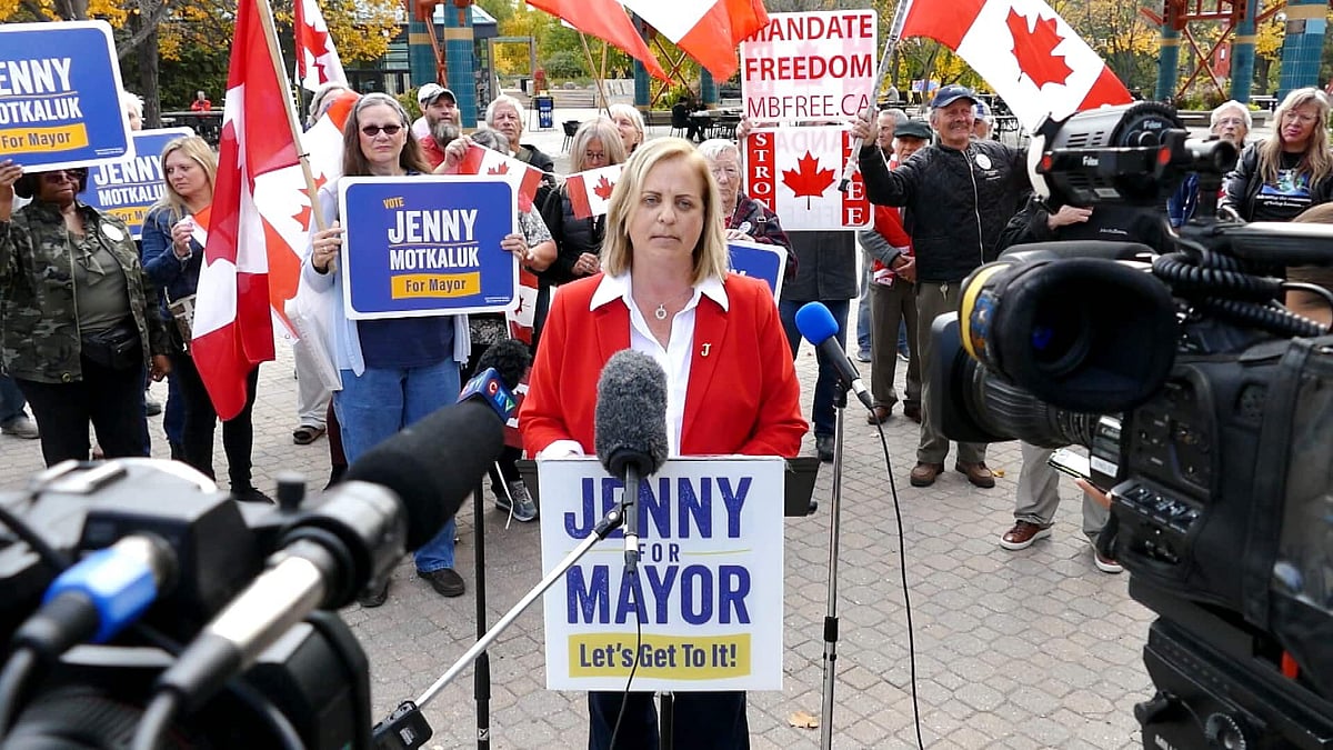Winnipeg mayoral candidate speaks out against 'woke mob' killing Canada Day