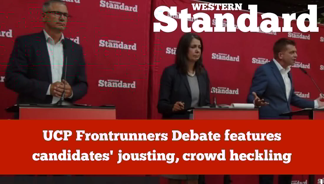 UCP Frontrunners Debate features candidates' jousting, crowd heckling