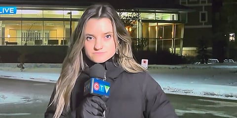 WATCH: CTV News Edmonton reporter has medical episode on air
