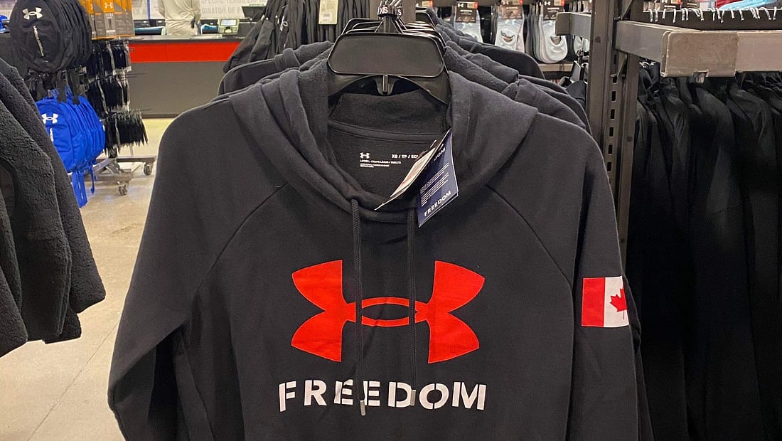 CTV reporter criticizes Under Armour for having freedom hoodie