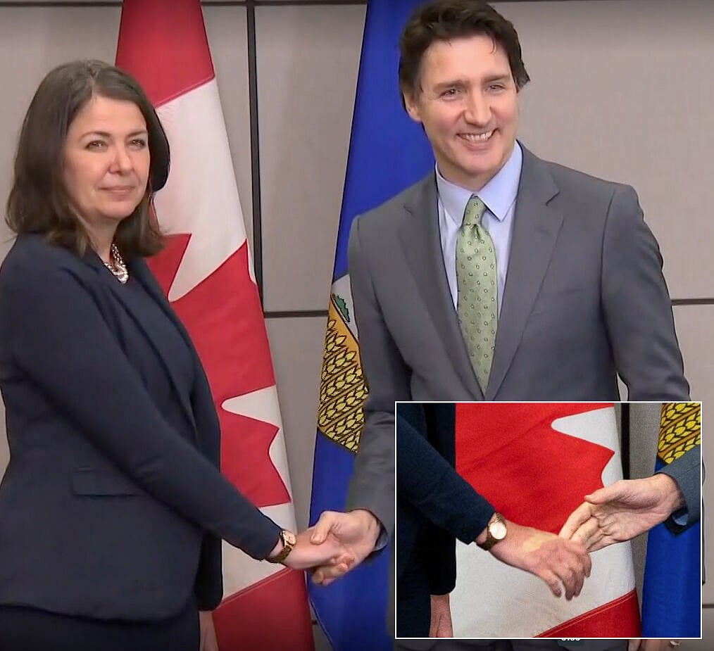 KRAYDEN: Trudeau keeps his thumb on Alberta in awkward handshake with ...