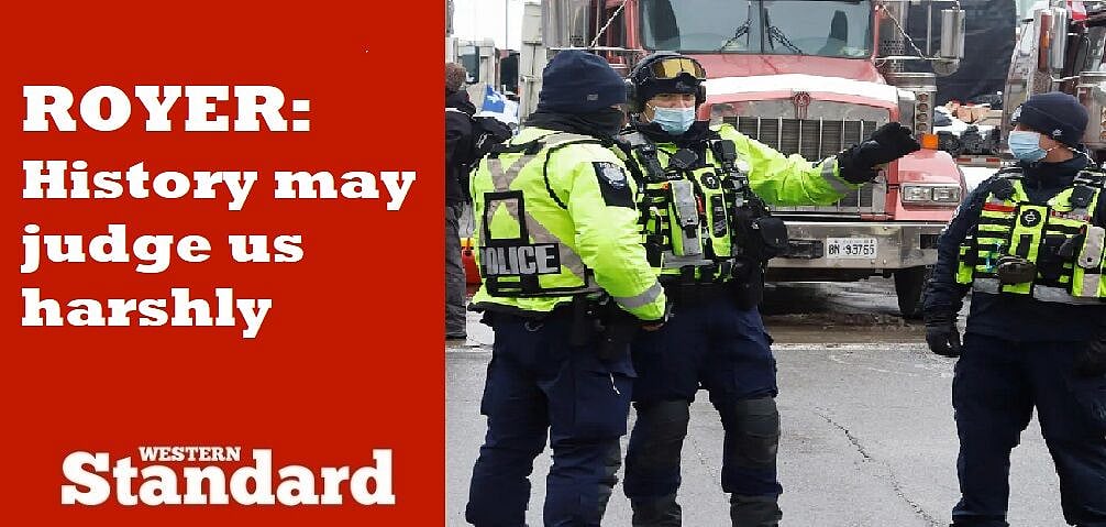 ROYER: History may judge us harshly