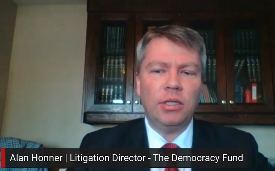 Lawyer Alan Honner of The Democracy Fund & their lawsuit over the ...