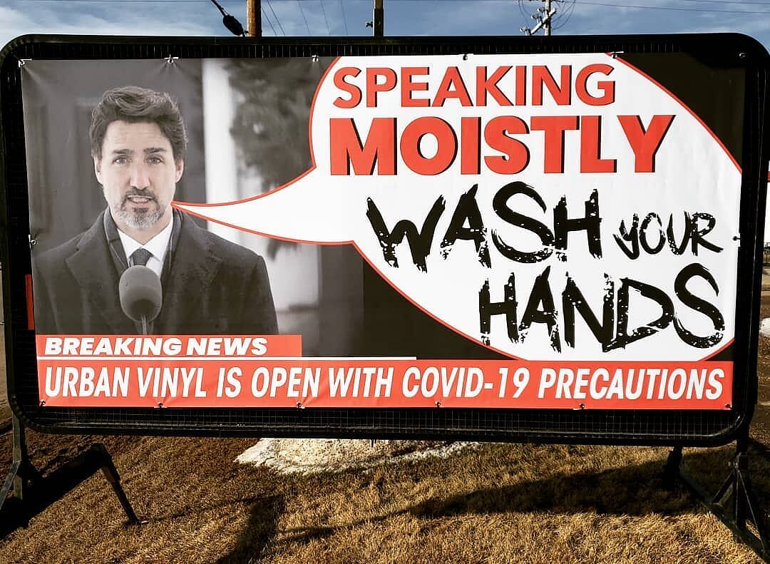 Sign language – Leduc couple bringing smiles through the crisis