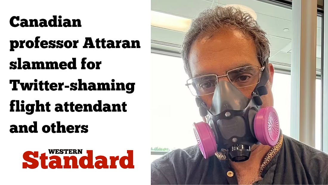Canadian professor Attaran slammed for Twitter-shaming flight attendant ...